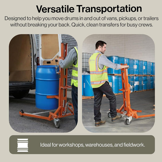 SuperHandy Hydraulic Drum Lift 550 lb | GUO138 | Prestige Aid